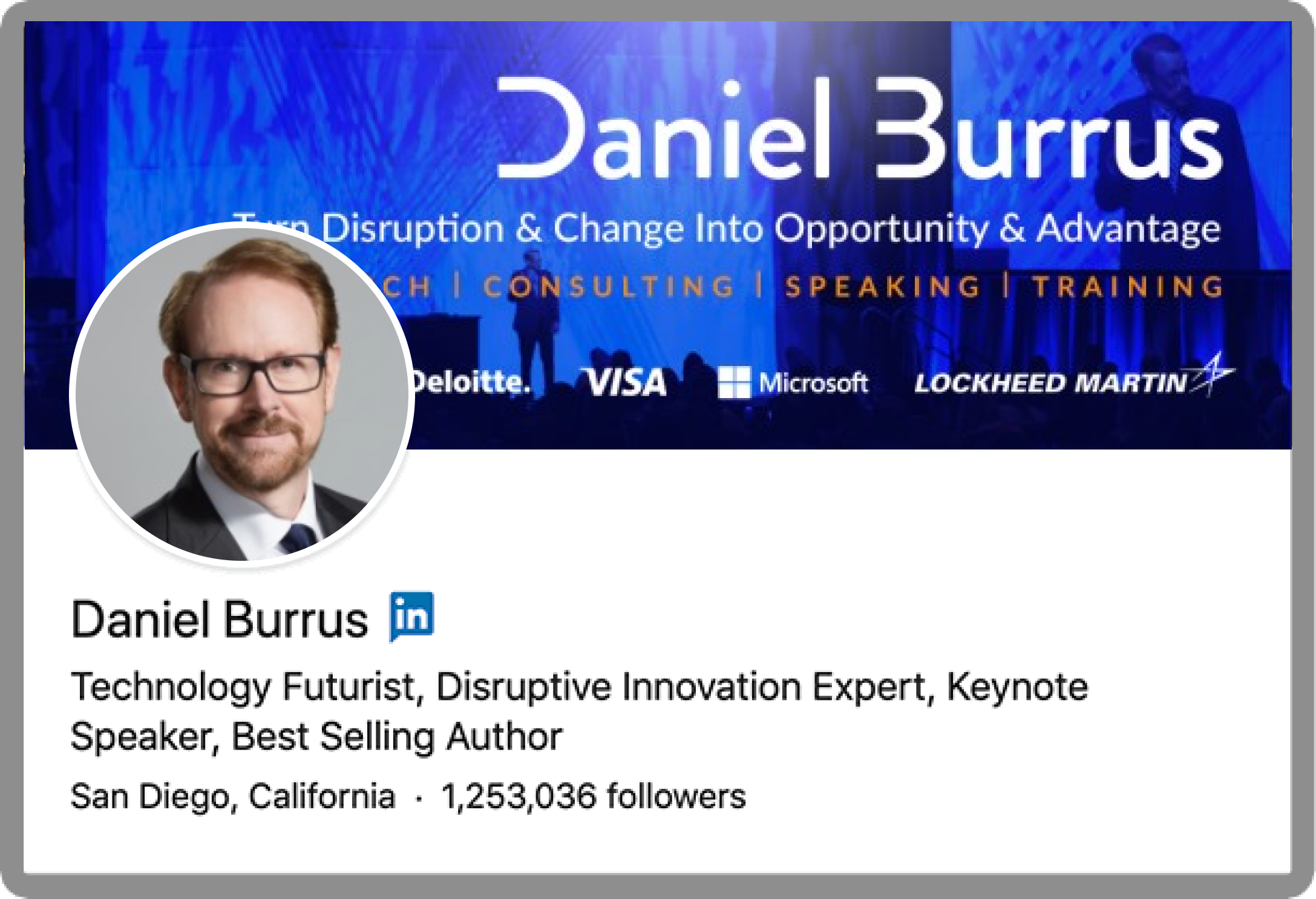 Daniel Burrus | Disruptive Innovation Expert, Futurist Author & Speaker